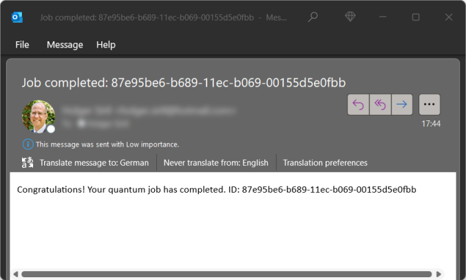 Getting Notified when an Azure Quantum Job Completes | The QuBlog